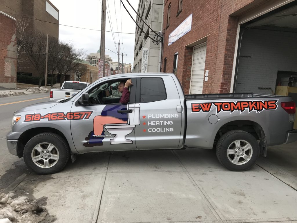 Our "Toilet Truck" - E.W. Tompkins Plumbing Heating Cooling